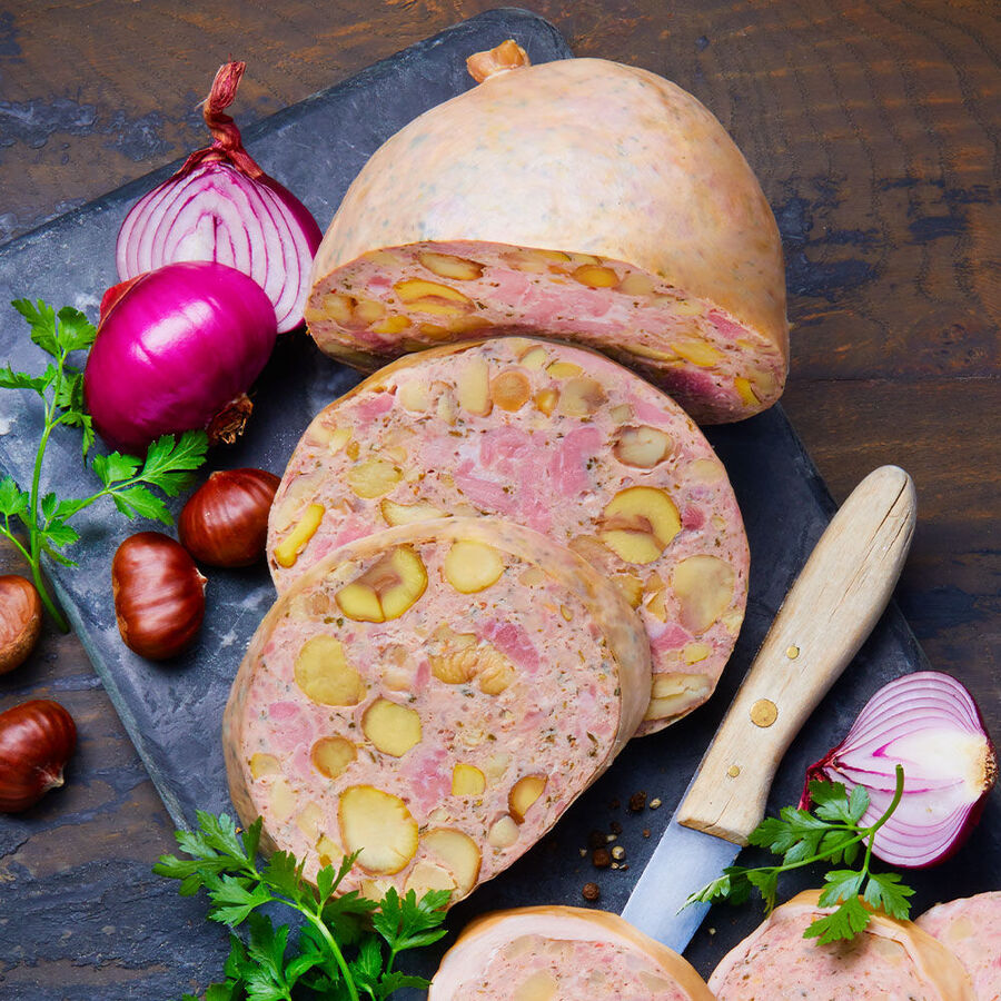 Saumagen du Palatinat : panse de porc farcie aux marrons - Hagen Grote GmbH