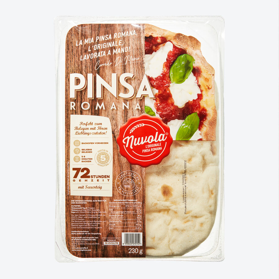 Une pinsa romana légère et croustillante, à cuire en quelques minutes ...