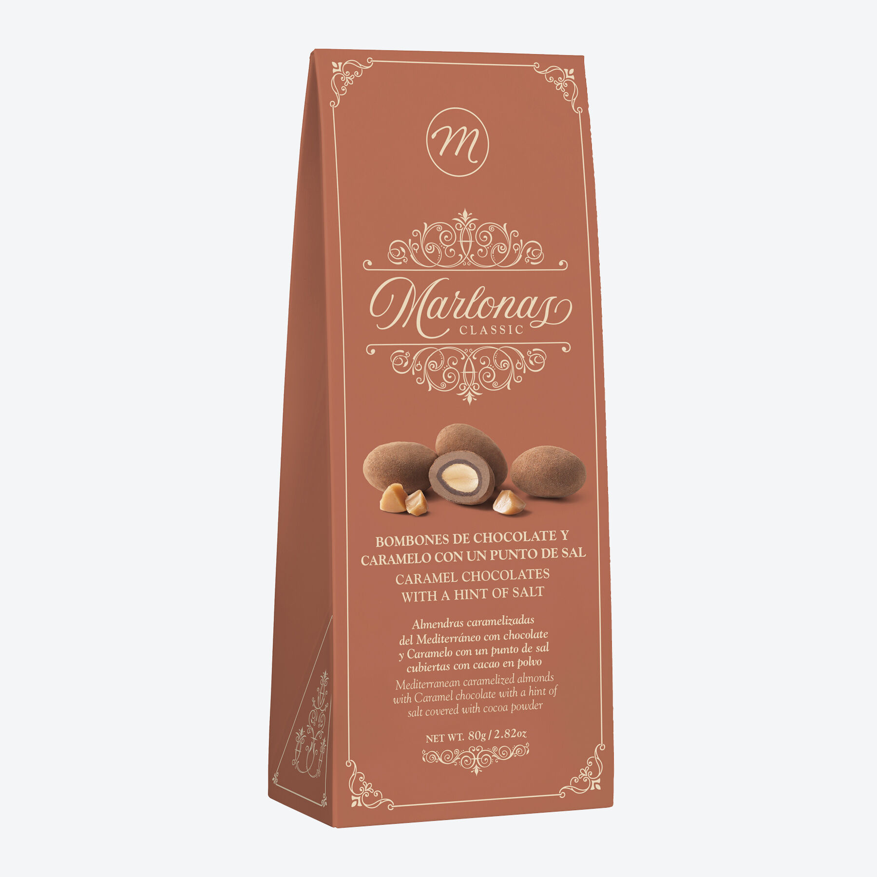 Caramel salé : amandes espagnoles aromatiques enrobées finement de ...