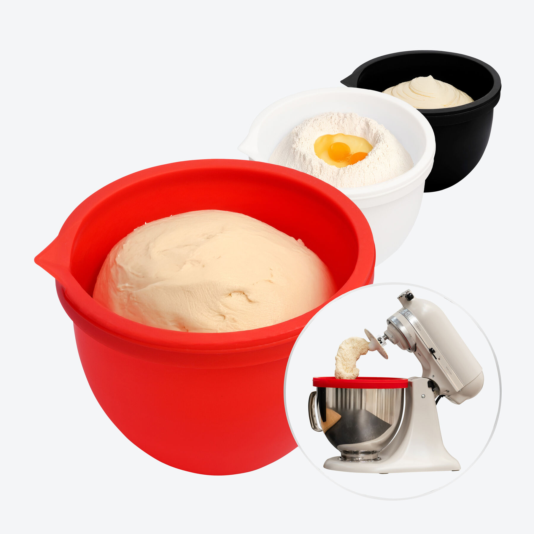 Set de 3 inserts en silicone pour bol mélangeur KitchenAid - Boutique