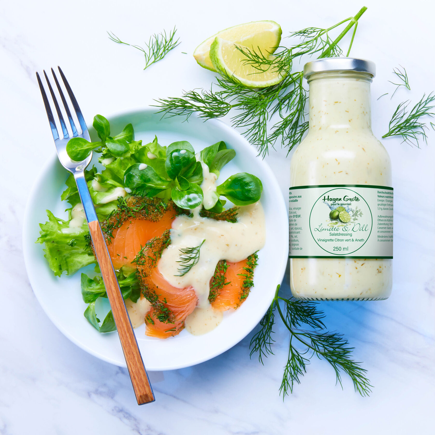 Vinaigrette Citron Vert & Aneth : crémeuse, fraîche et naturelle - Boutique